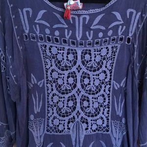 Johnny Was | Tops | Johnny Was Embroidered Tunic | Poshmark